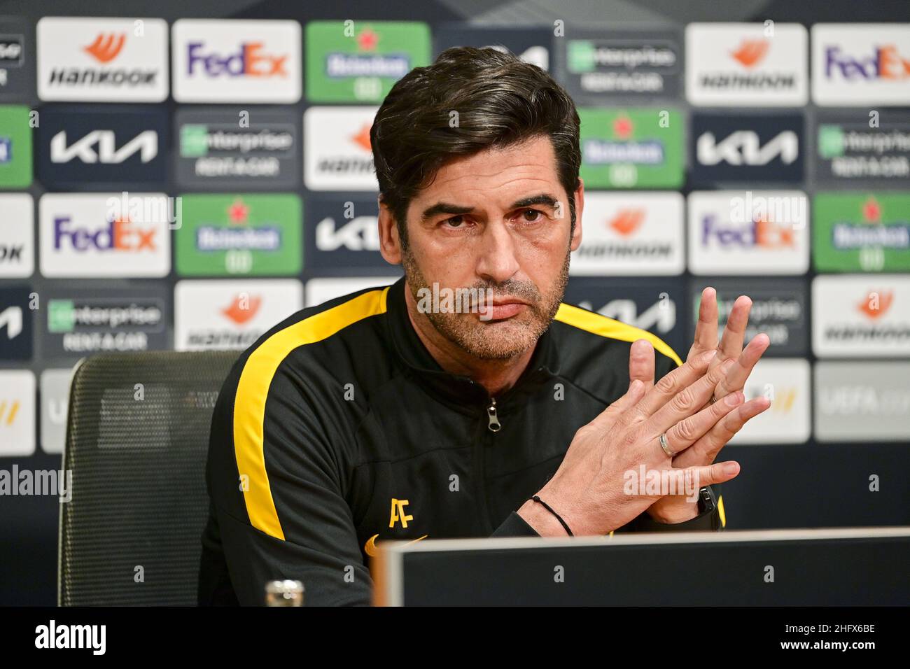 Fabio Rossi/AS Roma/LaPresse 07/04/2021 Amsterdam (NDL) Sport Soccer ...