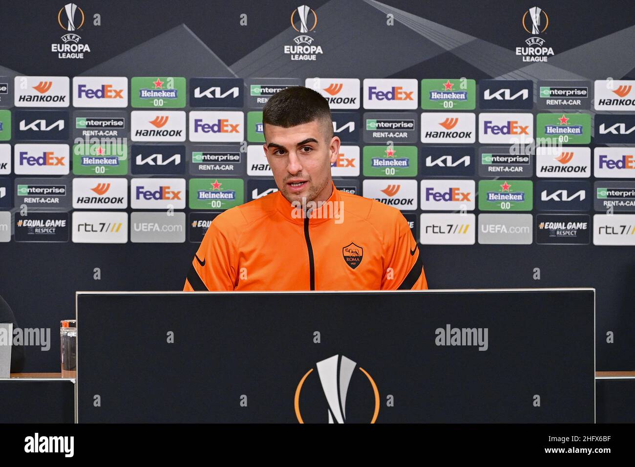 Fabio Rossi/AS Roma/LaPresse 07/04/2021 Amsterdam (NDL) Sport Soccer ...