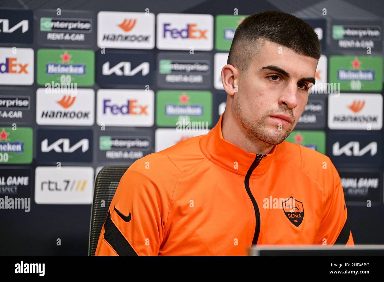 Fabio Rossi/AS Roma/LaPresse 07/04/2021 Amsterdam (NDL) Sport Soccer ...