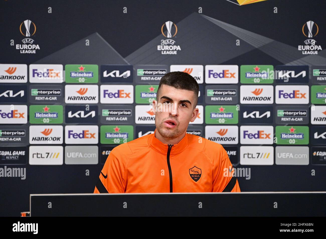 Fabio Rossi/AS Roma/LaPresse 07/04/2021 Amsterdam (NDL) Sport Soccer ...