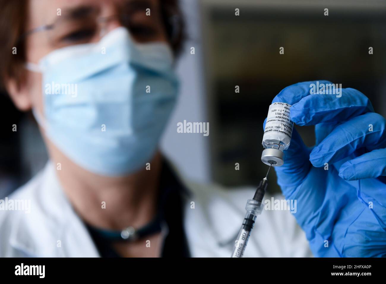 Marco Alpozzi/LaPresse April 15, 2021 Vercelli, Italy News Testing of ...