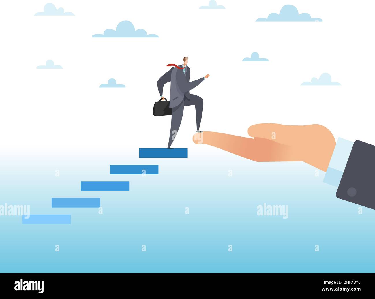 Business climbing. Successful career growth. Income and opportunity ...