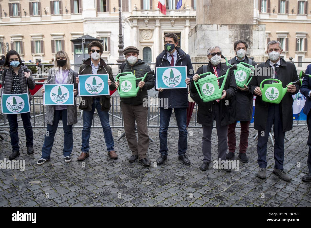 Roberto Monaldo / LaPresse 20-04-2021 Rome (Italy) Flash mob organized ...