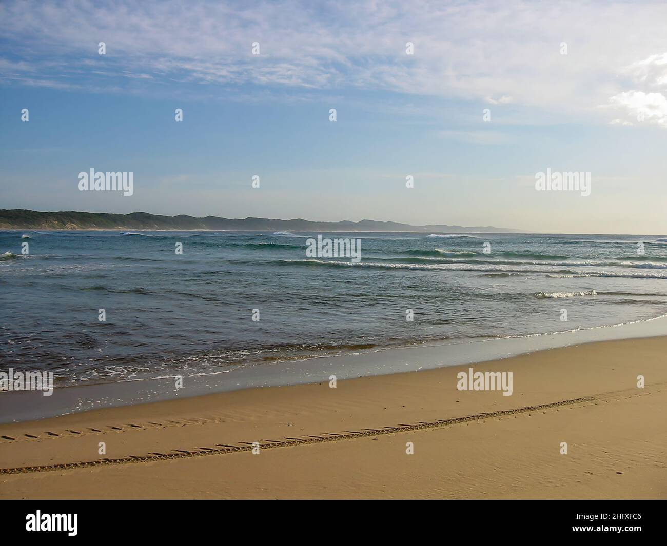 The remote coastline of Sodwana Bay in northern KwaZulu Natal in South ...