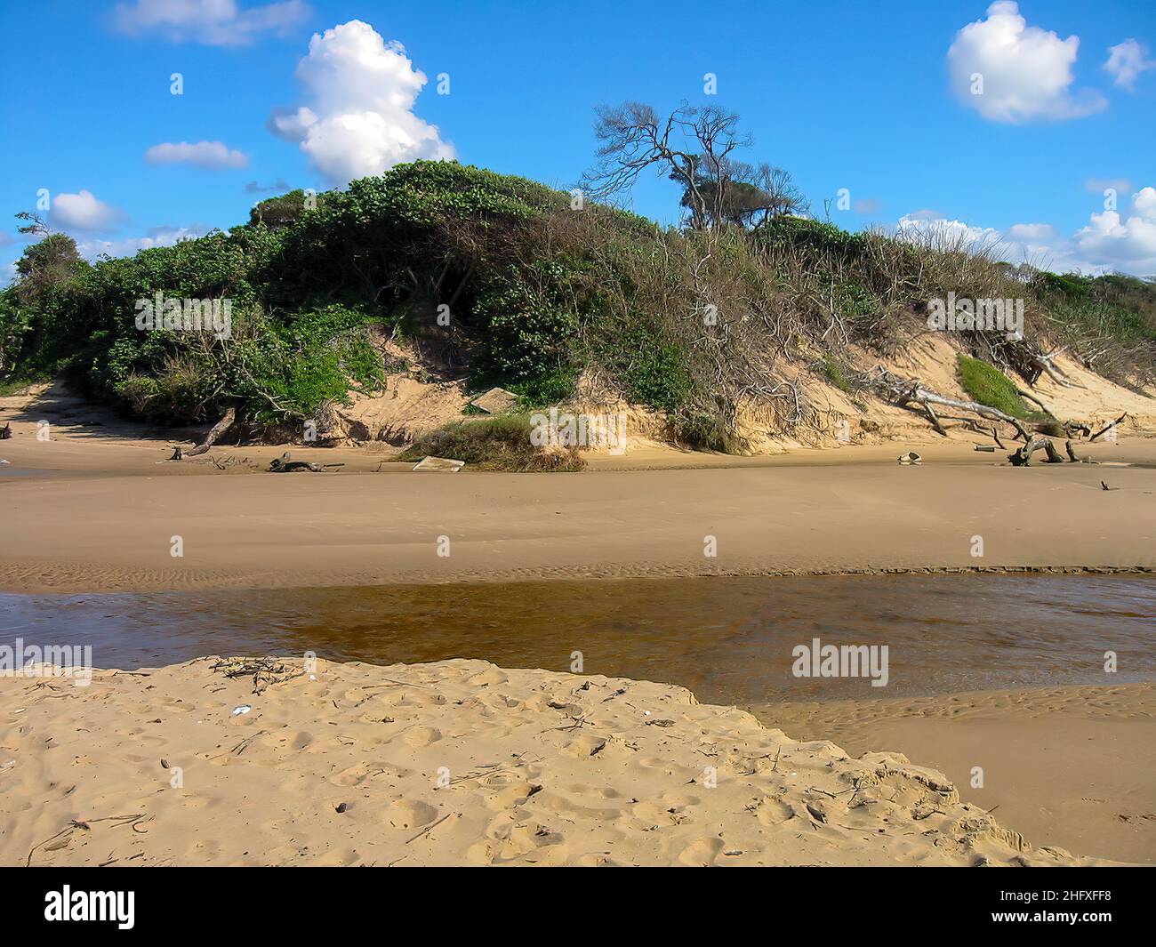 The remote coastline of Sodwana Bay in northern KwaZulu Natal in South ...
