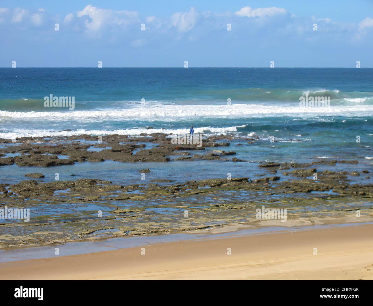 The remote coastline of Sodwana Bay in northern KwaZulu Natal in South ...