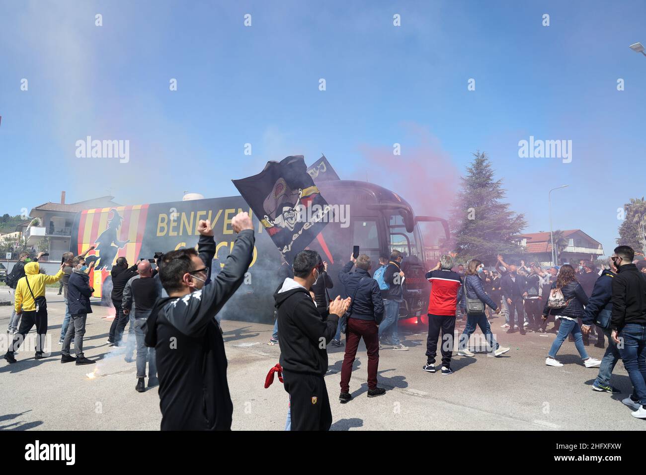 Alessandro Garofalo/LaPresse April 25, 2021 Benevento, Italy sport ...