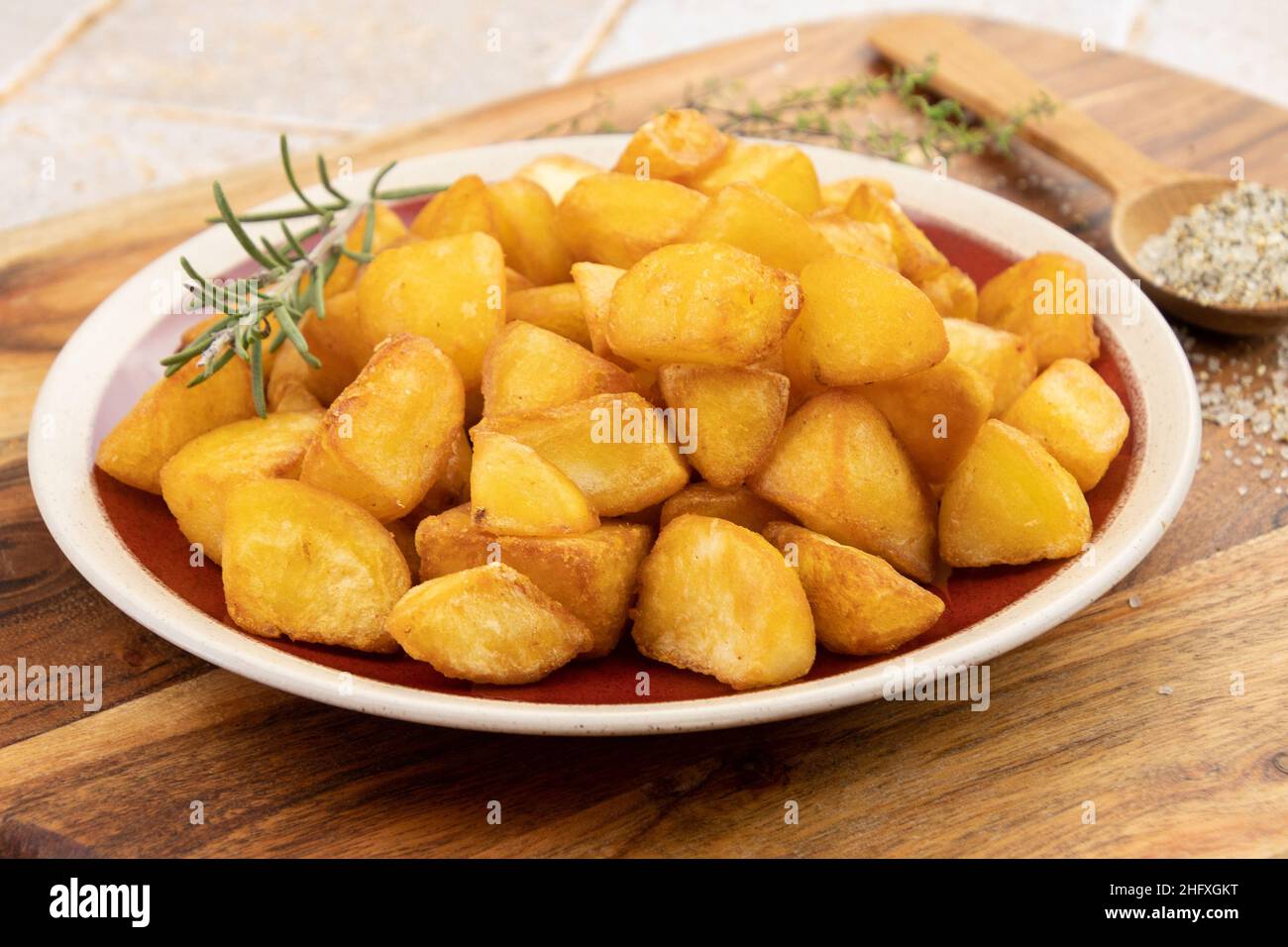 Cubed potato in dish hi-res stock photography and images - Alamy