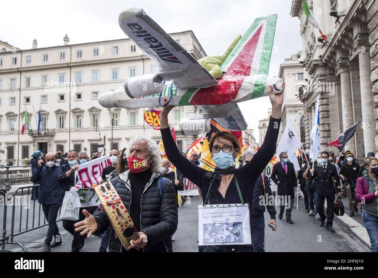 Roberto Monaldo / LaPresse 28-04-2021 Rome (Italy) Economic crisis ...