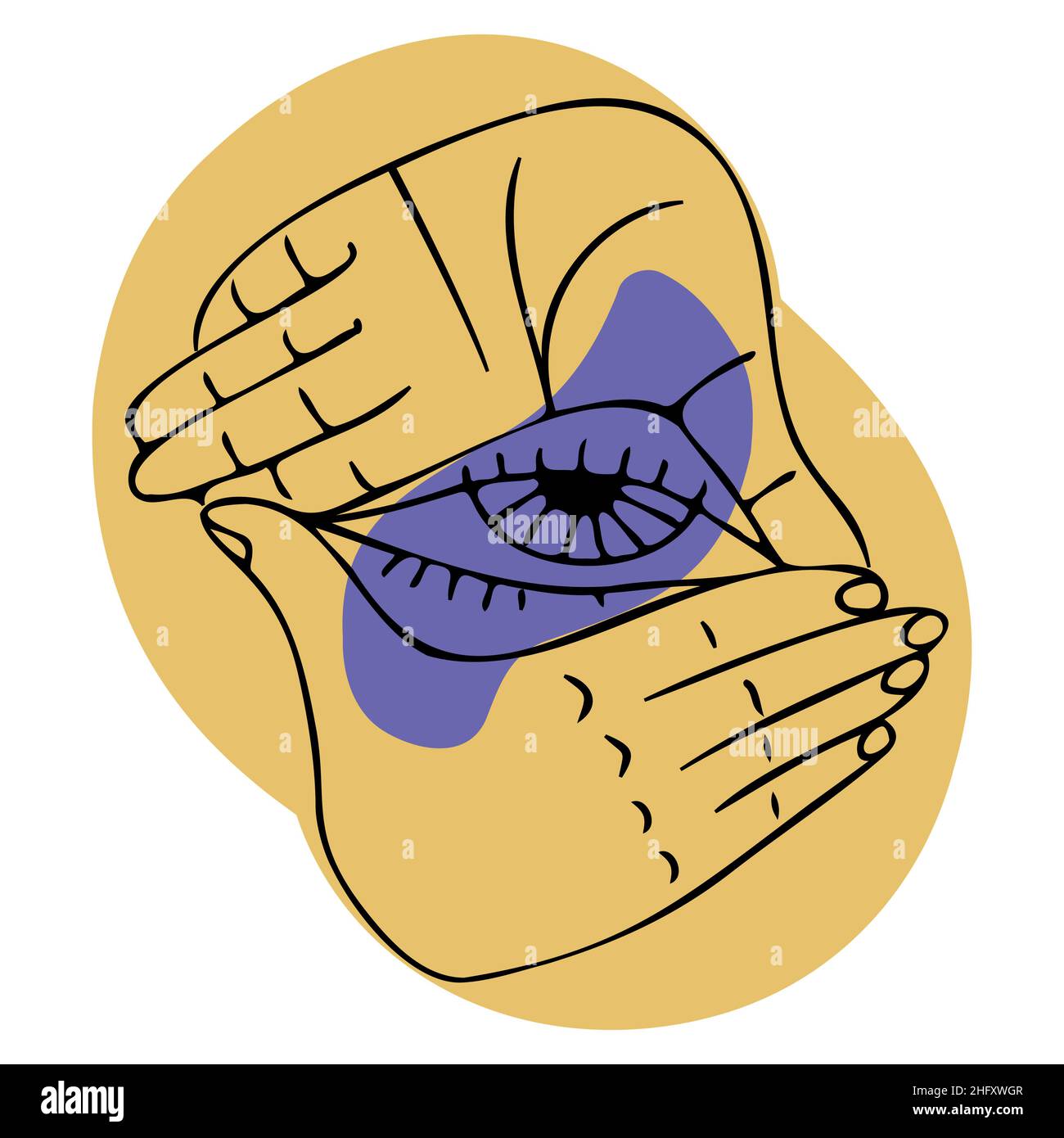 Symbolic eye art Cut Out Stock Images & Pictures - Alamy