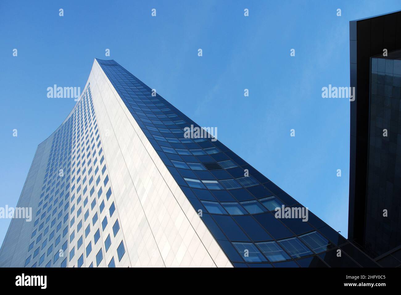 Architecture in blue skyscraper detail background Stock Photo - Alamy