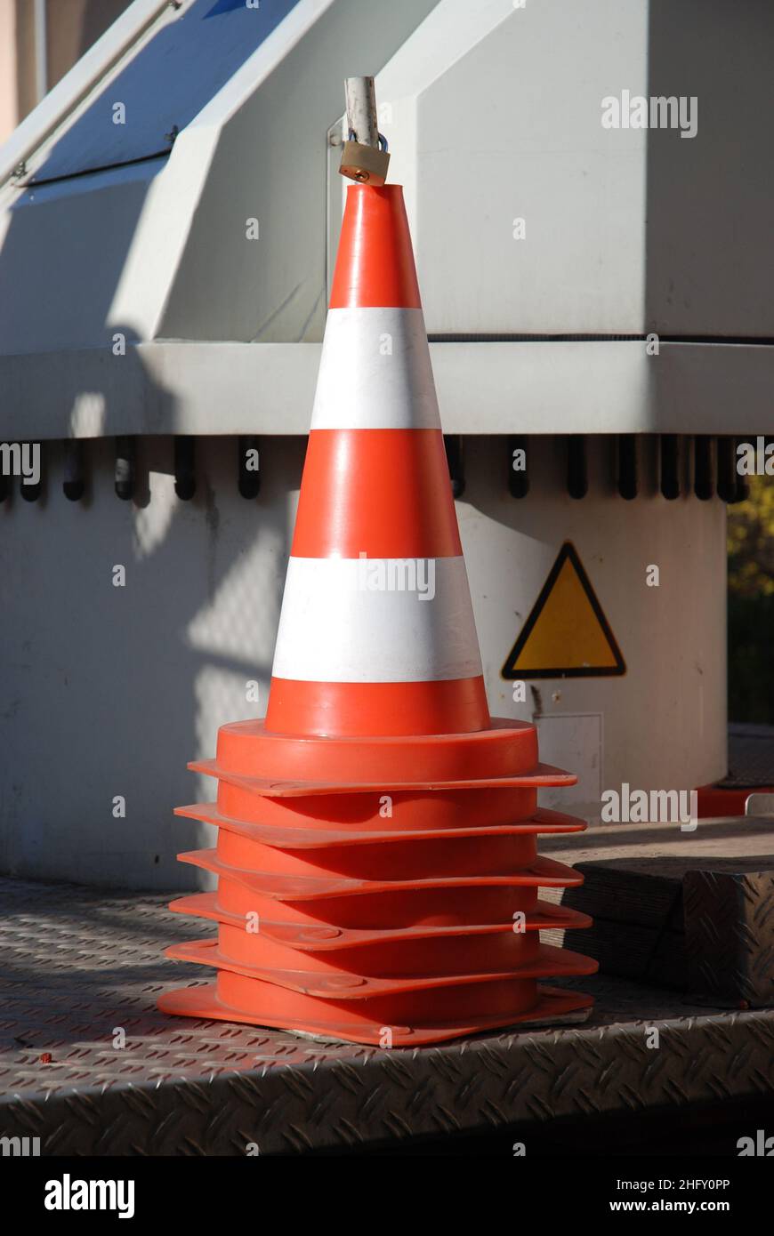 Work tools traffic cone hi-res stock photography and images - Alamy