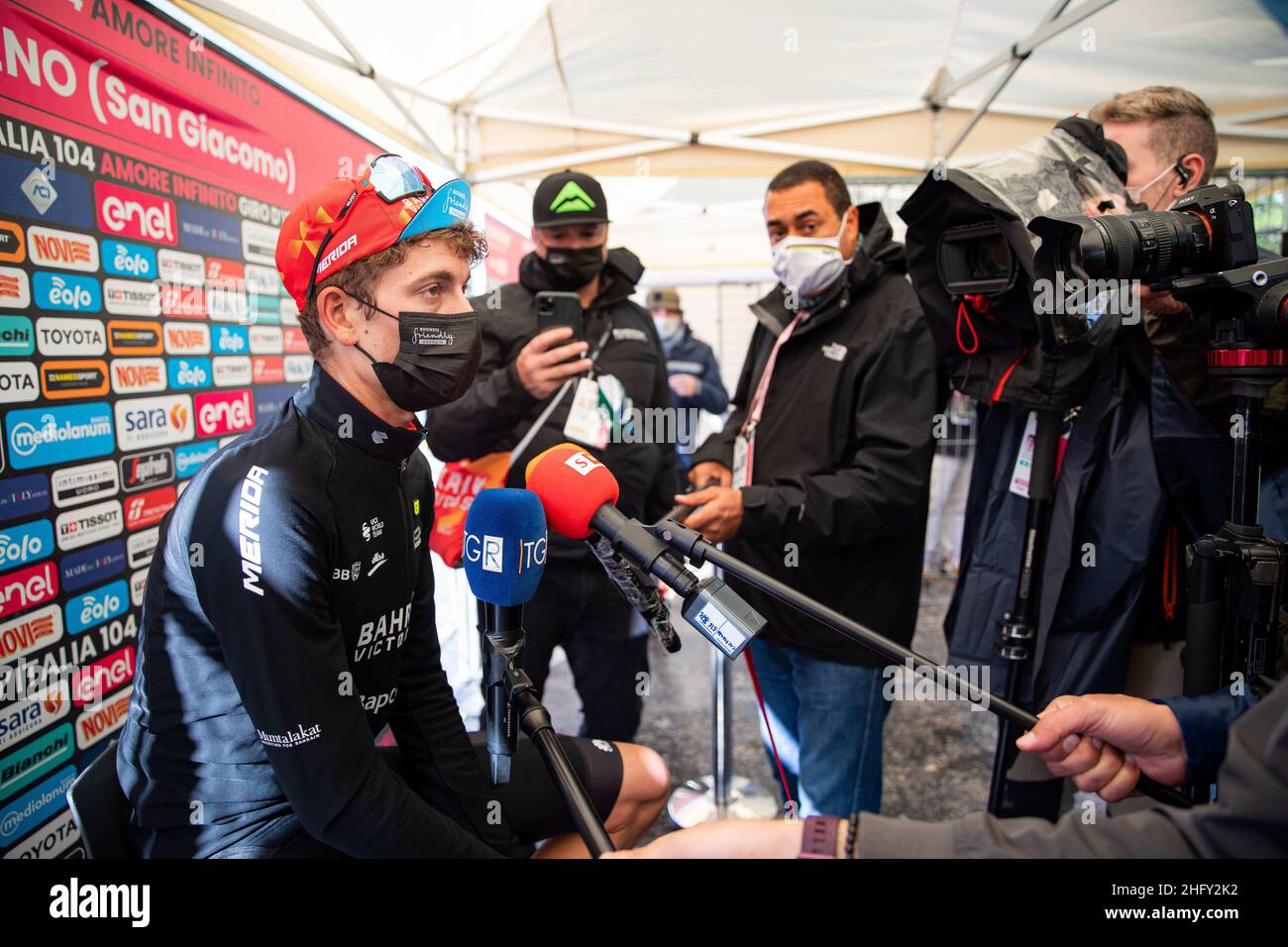 Alessandro Bremec/LaPresse May 13, 2021 Italy Sport Cycling Giro d ...