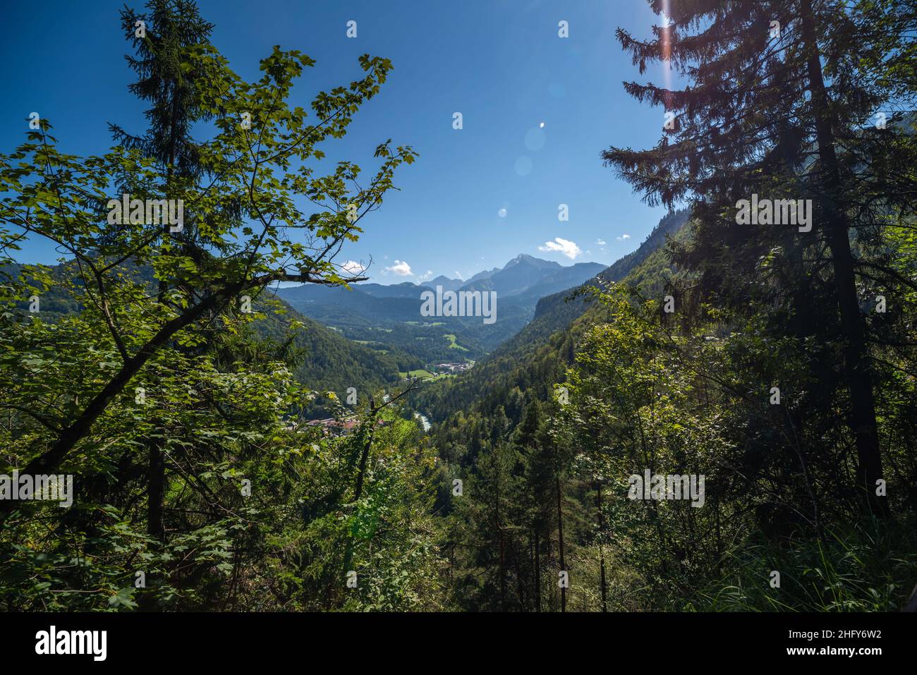 Berchtesgadener Land, Ettenberg auf der Alm zur Wallfahrtskirche Mariä ...