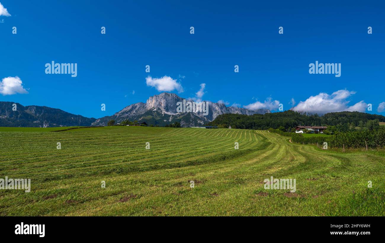 Berchtesgadener Land, Ettenberg auf der Alm zur Wallfahrtskirche Mariä ...