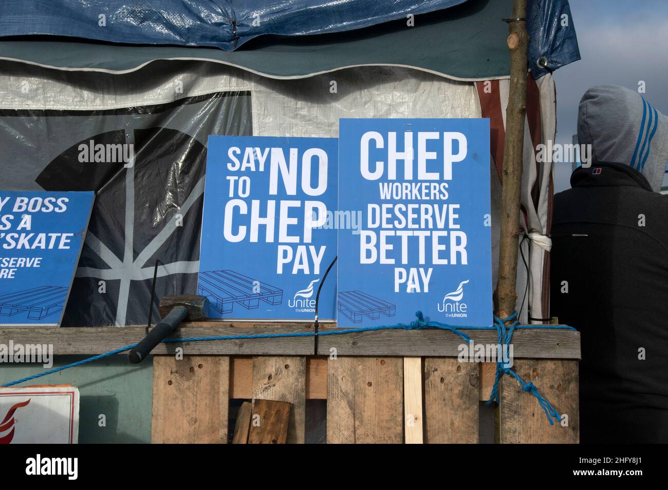 CHEP UK Fair Pay Strike January 2022 Stock Photo - Alamy