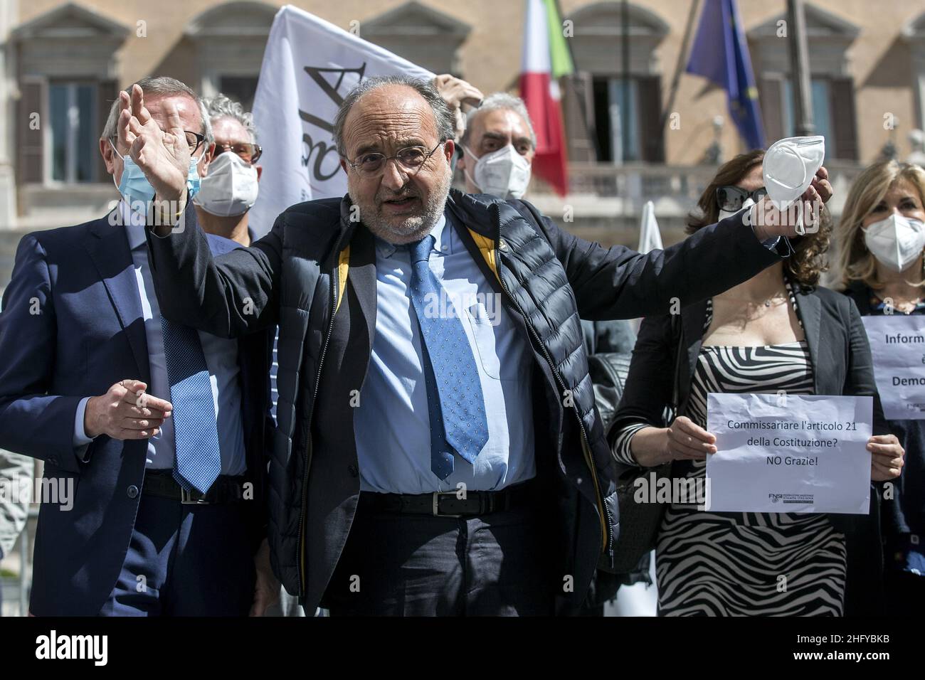 Roberto Monaldo / LaPresse 20-05-2021 Rome (Italy) Demonstration of ...