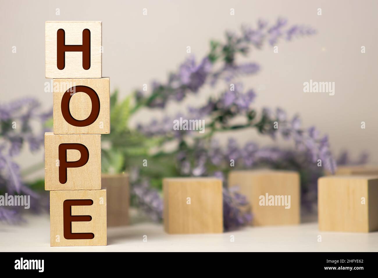 word hope on a light background, wooden cubes Stock Photo - Alamy word hope on a light background, wooden cubes Stock Photo - Alamy