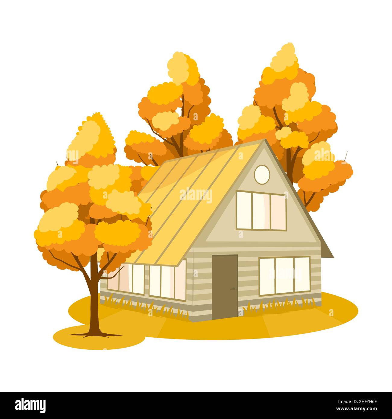 Urban country house Stock Vector Images - Alamy