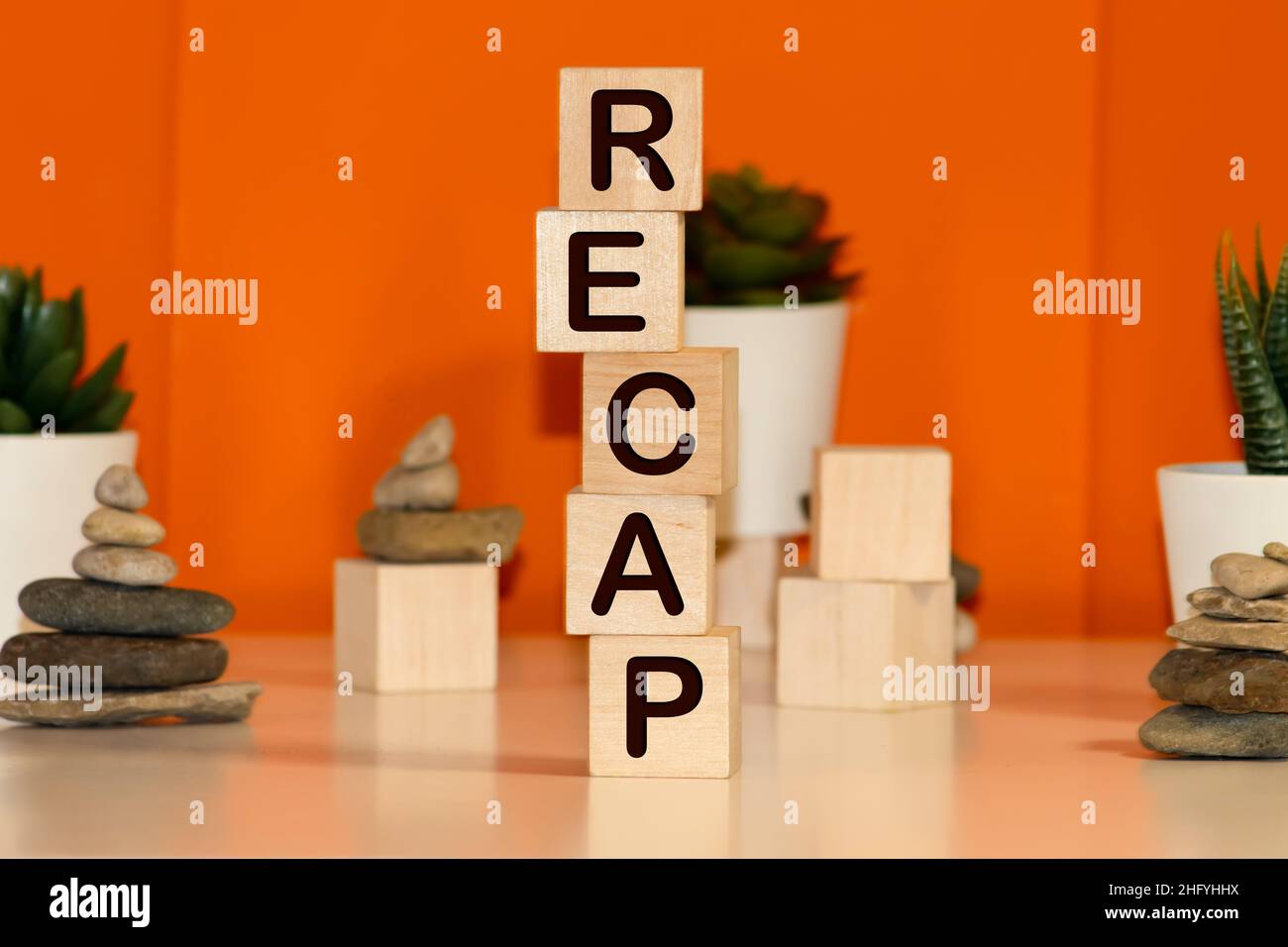 Recap word hi-res stock photography and images - Alamy