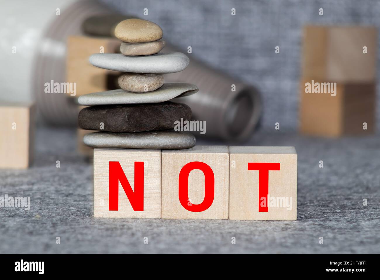 Not Ghosts, word cube with background red Stock Photo - Alamy