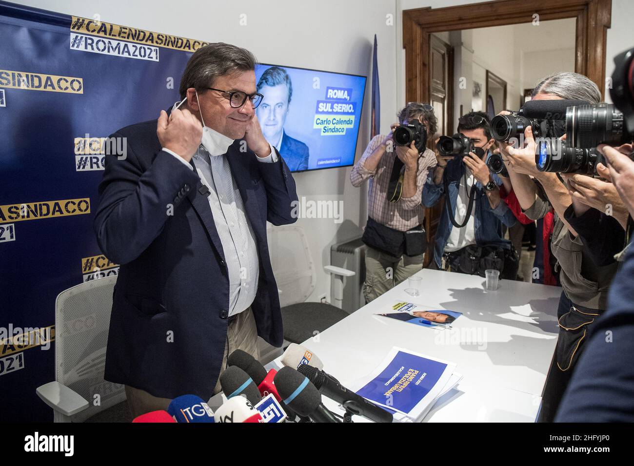 Roberto Monaldo / LaPresse 24-05-2021 Rome (Italy) Carlo Calenda ...