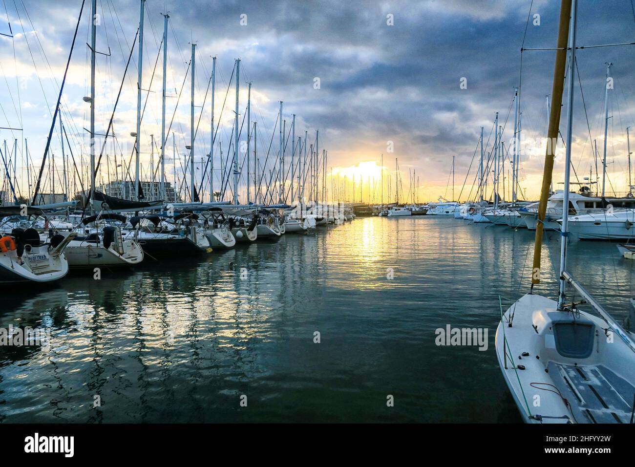 Sunset in Israel Views of the Holy Land Stock Photo - Alamy