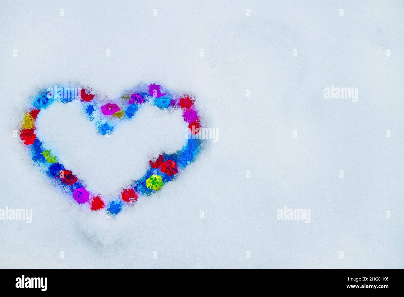 Ice snow heart hi-res stock photography and images - Alamy