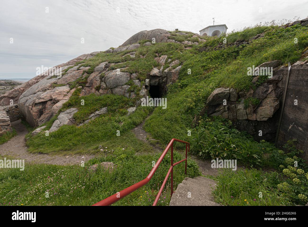 Lindesnes, Norway - June 30 2013: Remnants of the german world war II ...