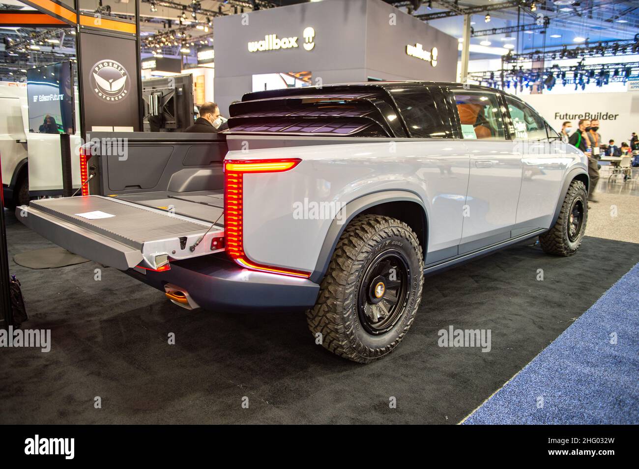 Las Vegas, USA. 06th Jan, 2022. Electric car developer Edison Future is ...