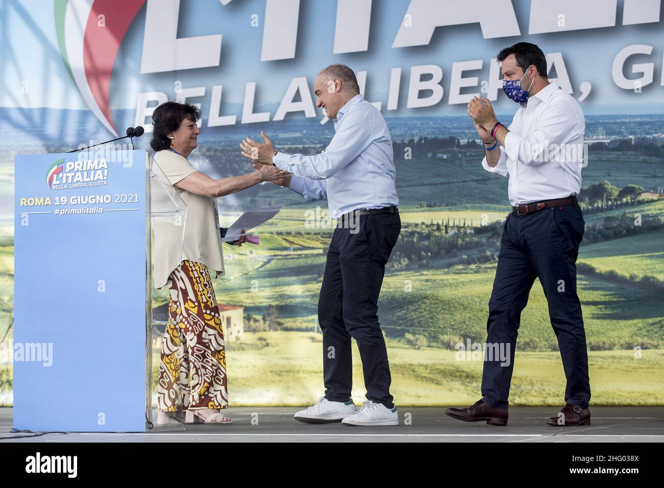 Roberto Monaldo / LaPresse 19-06-2021 Rome (Italy) Demonstration ...