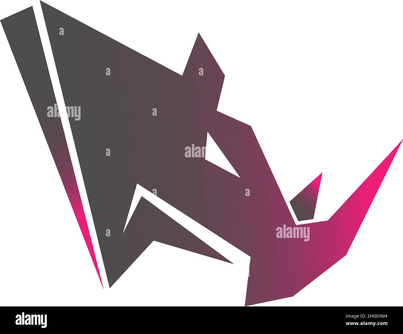 Rhino icon logo design template vector Stock Vector Image & Art - Alamy