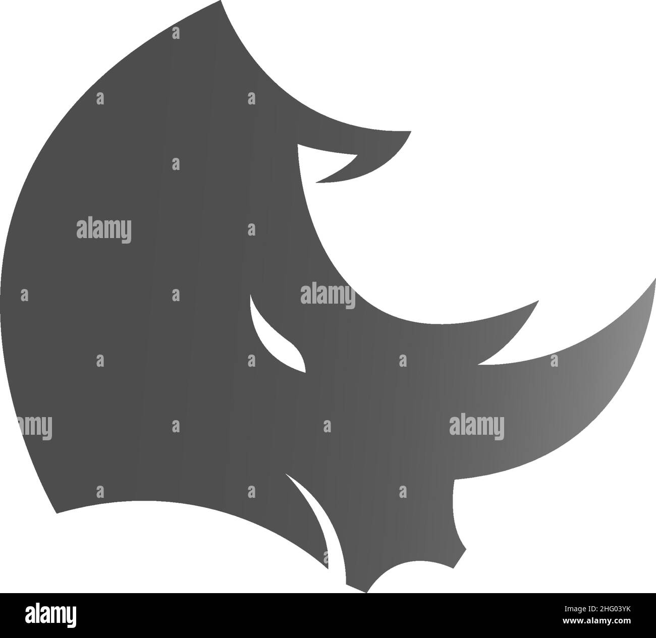 Rhino icon logo design template vector Stock Vector Image & Art - Alamy