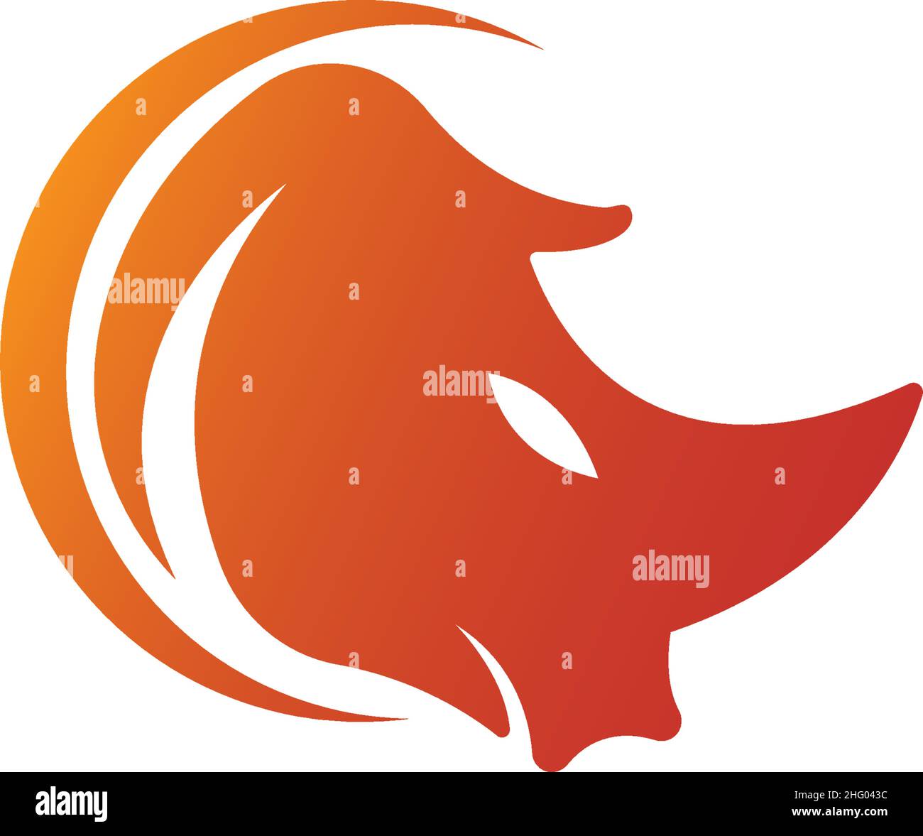 Rhino icon logo design template vector Stock Vector Image & Art - Alamy