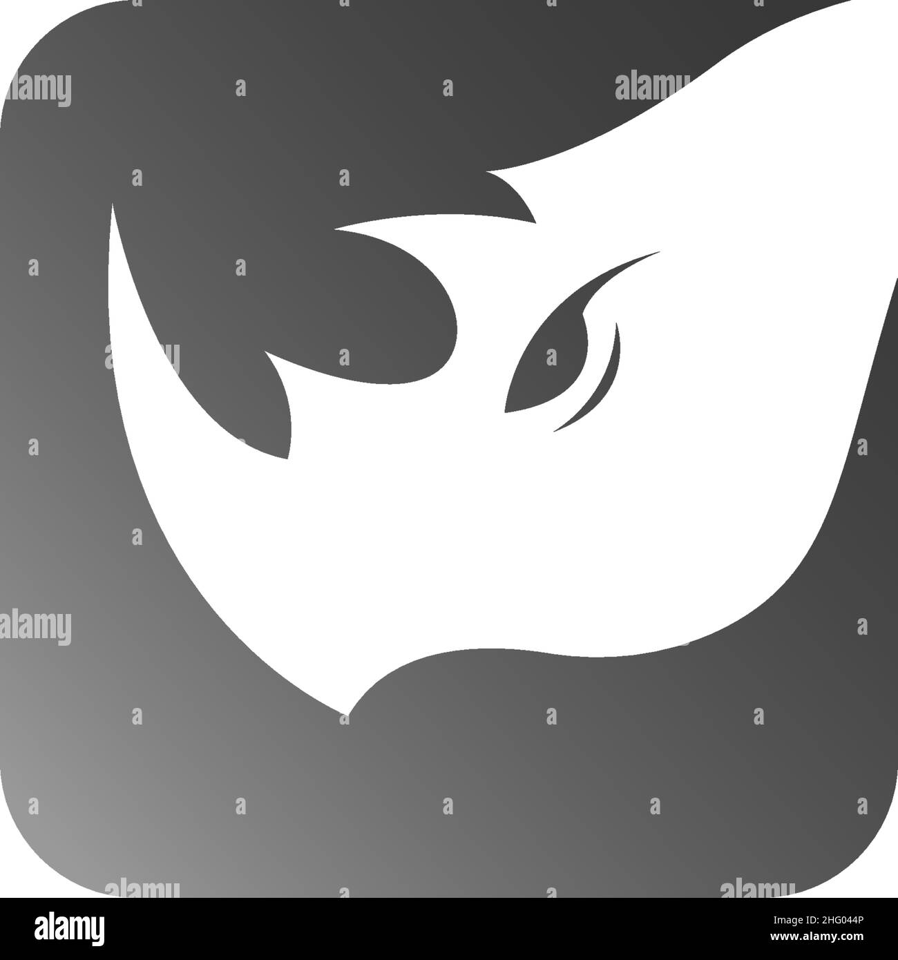 Rhino icon logo design template vector Stock Vector Image & Art - Alamy