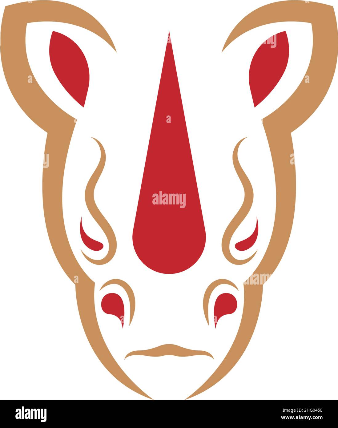 Rhino icon logo design template vector Stock Vector Image & Art - Alamy