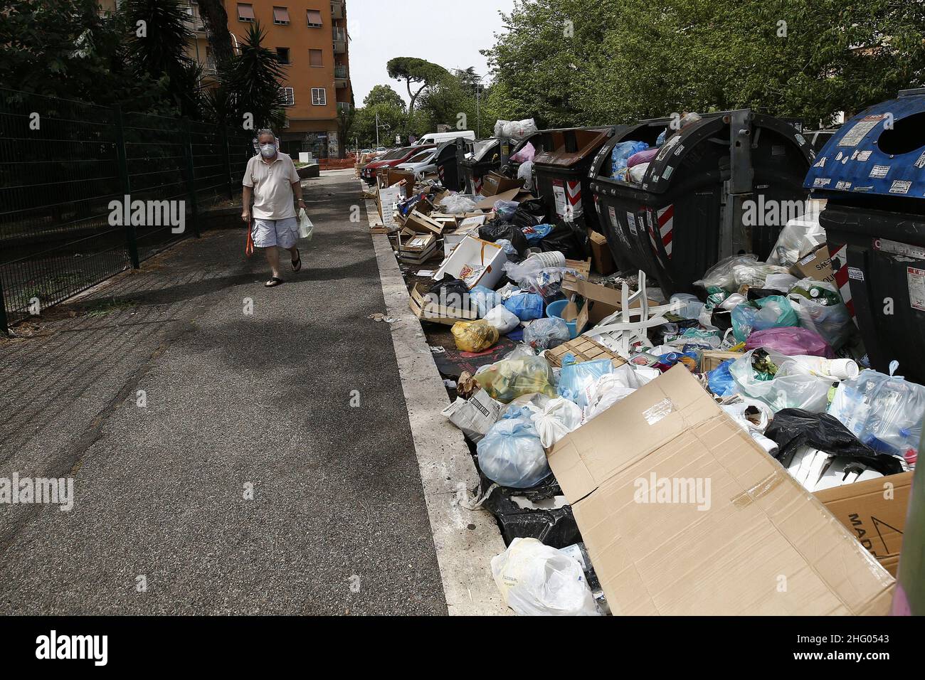 Cecilia Fabiano/ LaPresse June 25 , 2021 Roma (Italy) News : Waste ...