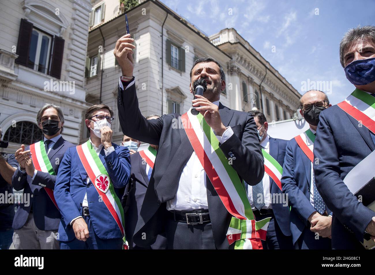 Roberto Monaldo / LaPresse 07-07-2021 Rome (Italy) Anci demonstration ...