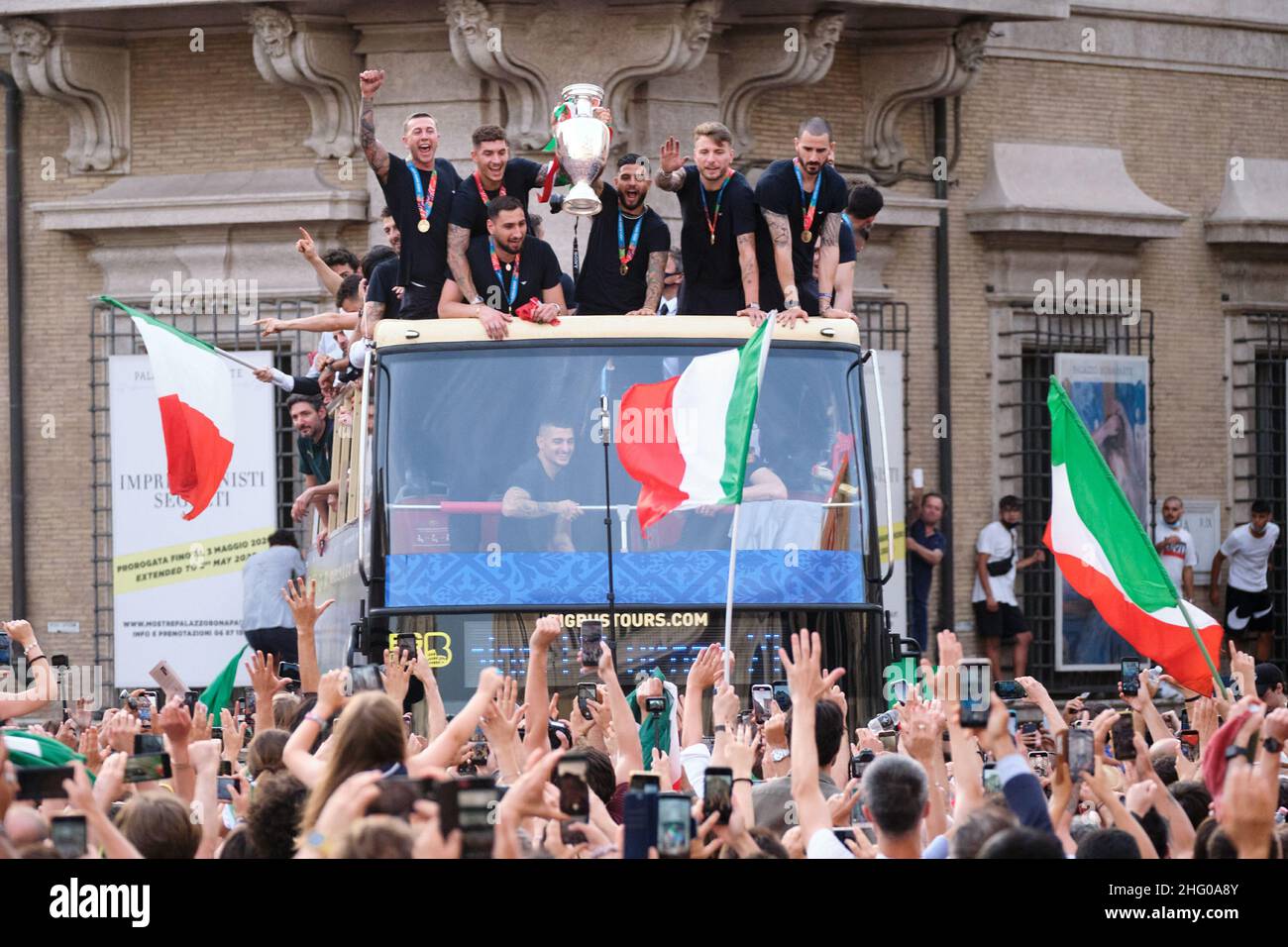Mauro Scrobogna /LaPresse July 12, 2021 Rome, Italy Soccer Euro 2020 ...