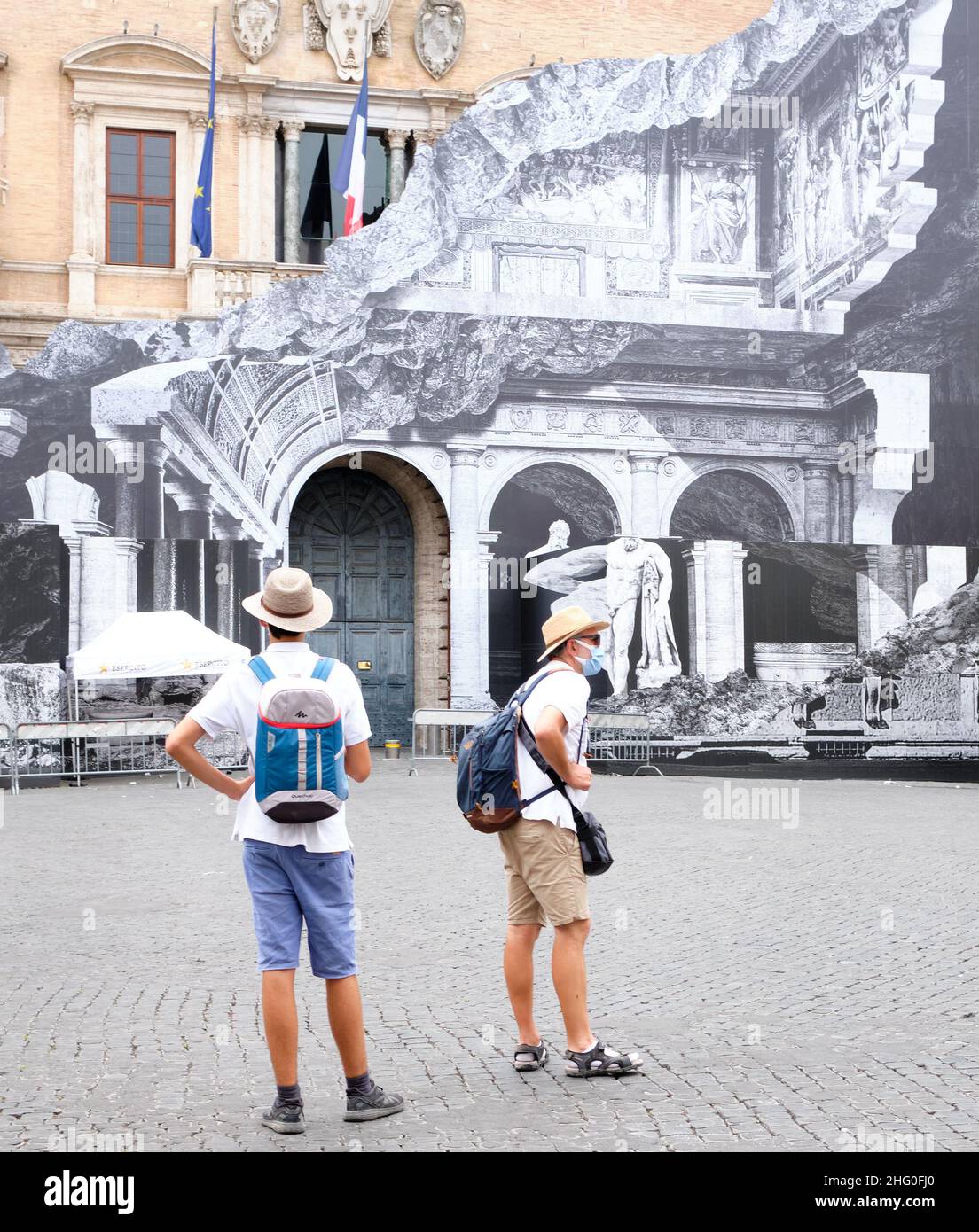Mauro Scrobogna /LaPresse July 25, 2021 Rome, Italy News Street Art - a ...