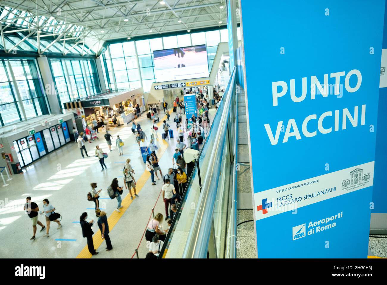 Mauro Scrobogna /LaPresse July 27, 2021 Rome, Italy News Fiumicino ...