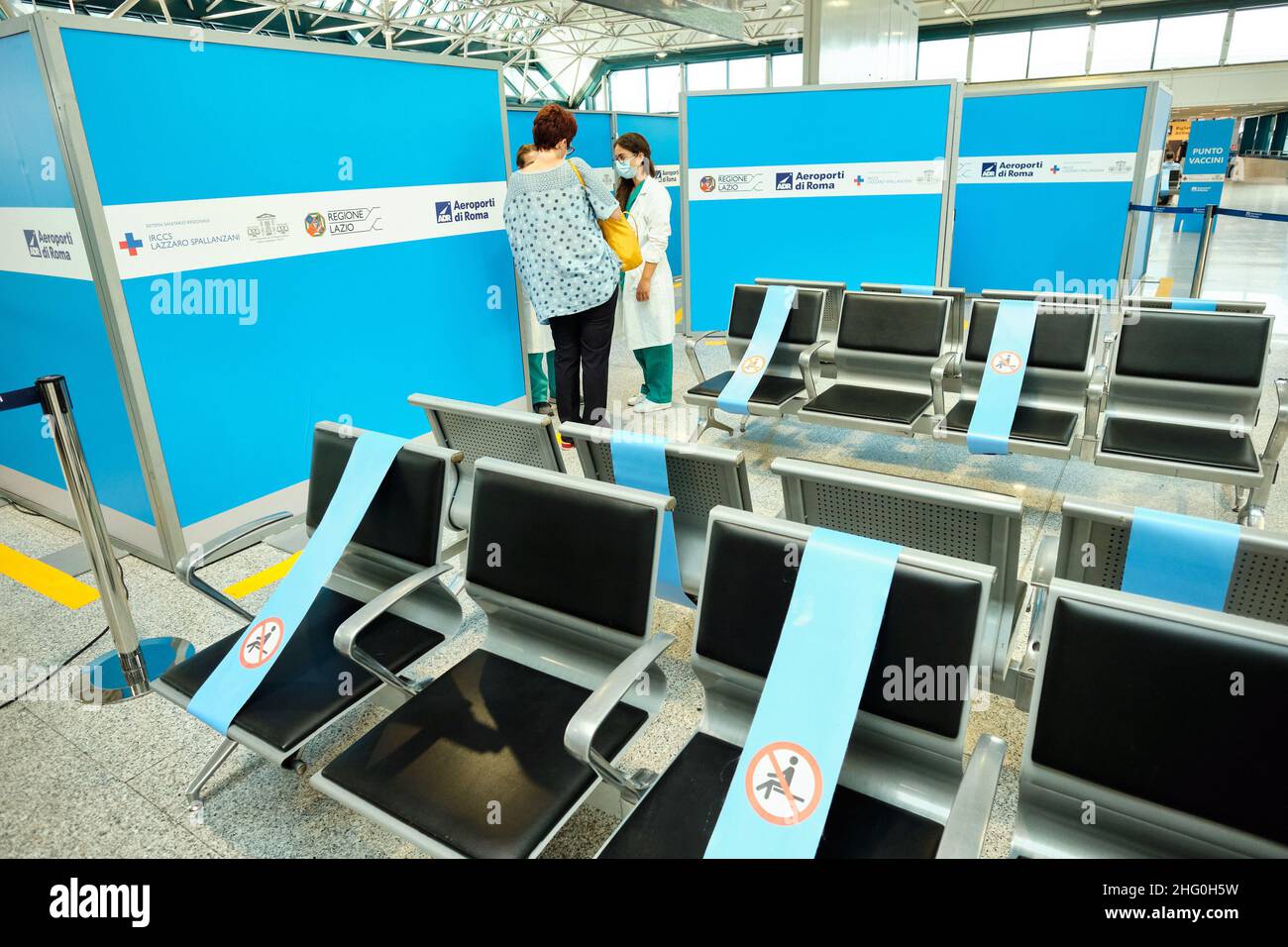 Mauro Scrobogna /LaPresse July 27, 2021 Rome, Italy News Fiumicino ...