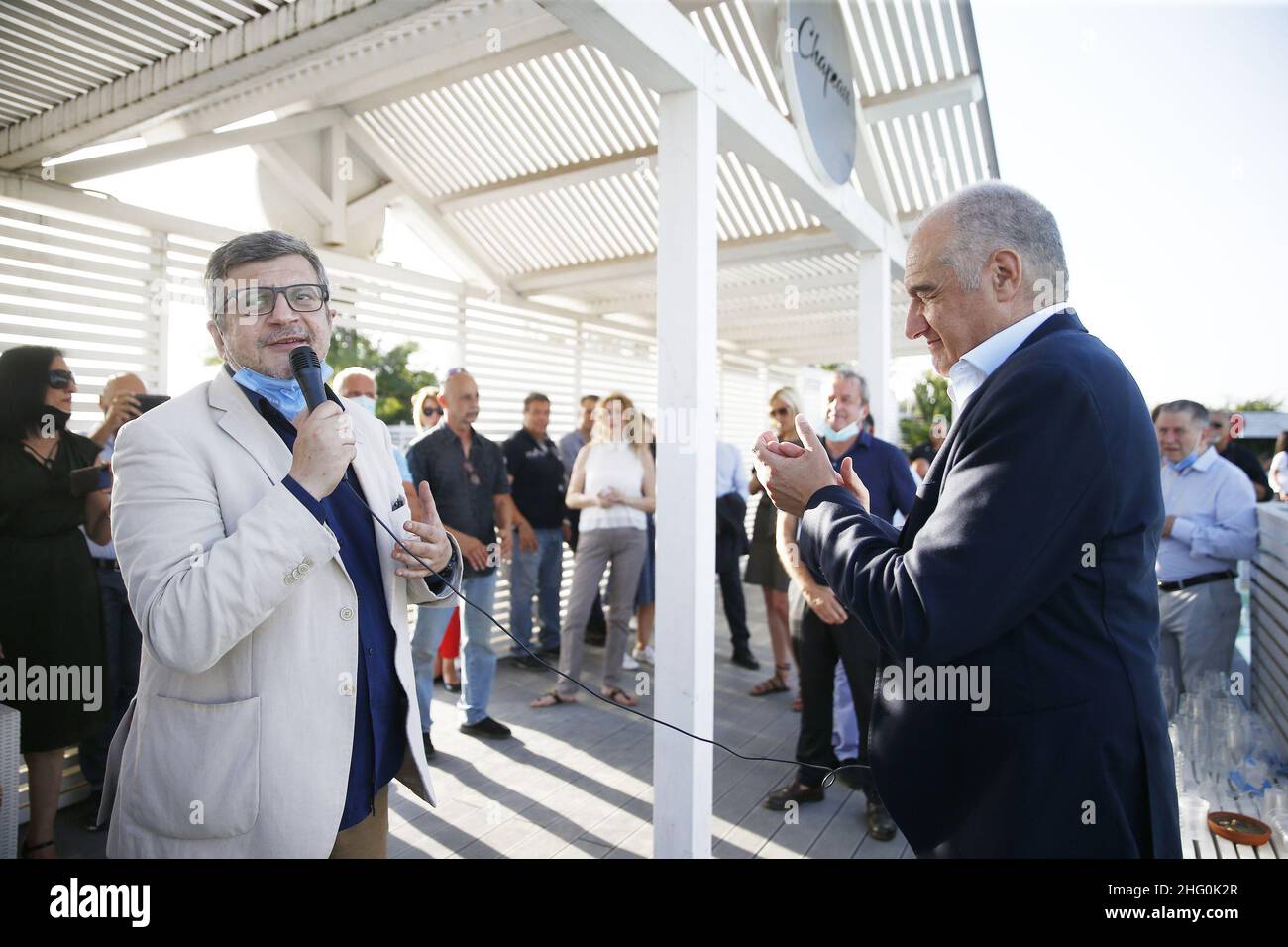Cecilia Fabiano/ LaPresse July 29 , 2021 Roma (Italy) News : Enrico ...