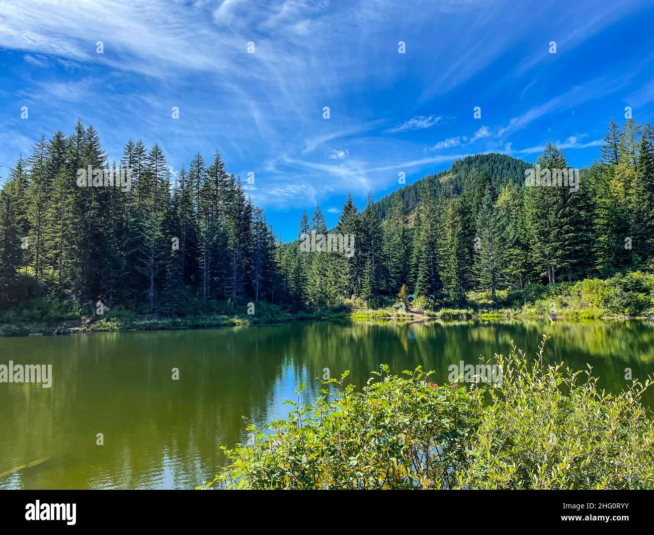 Lizard Lake is a Lake on the Stampede Pass Stock Photo - Alamy