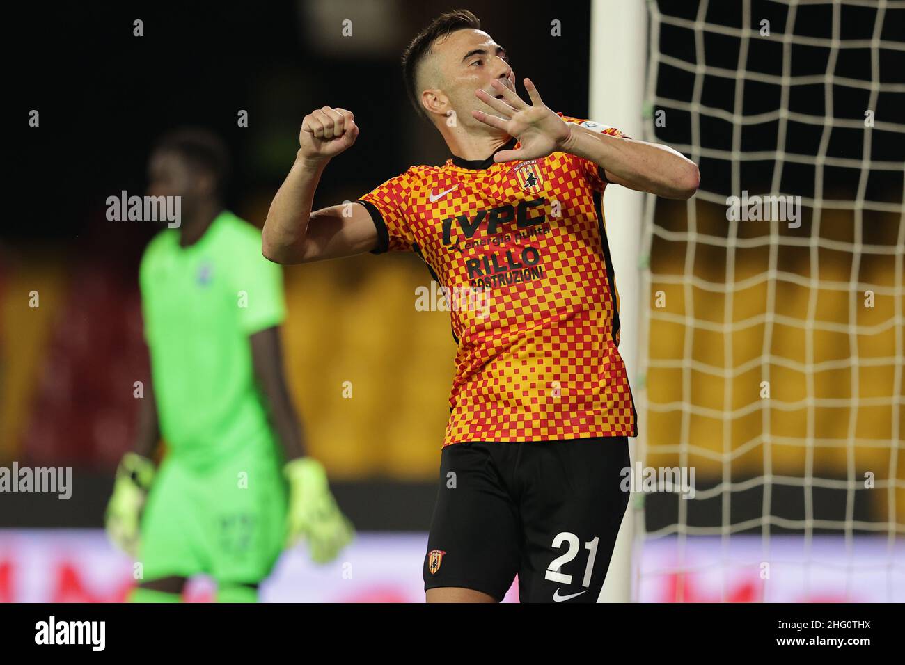 Alessandro Garofalo/LaPresse August 14, 2021 Benevento, Italy sport soccer Benevento vs Spal ...