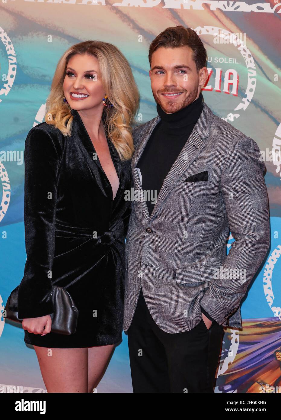 Amy Hart and Sam Rason seen arriving for the Press Night of Cirque du ...