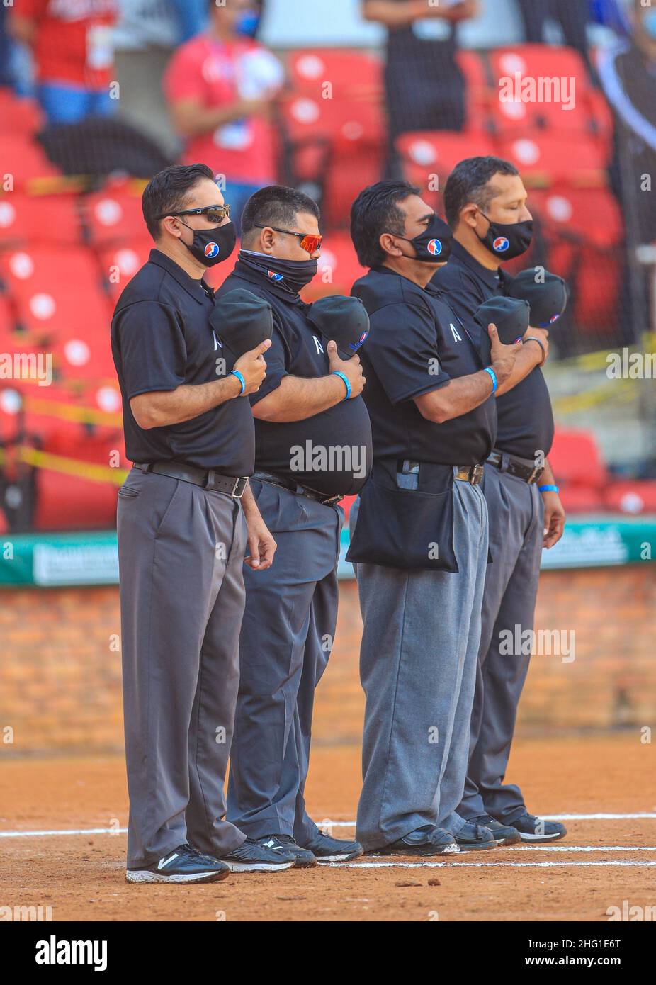 MAZATLAN, MEXICO - FEBRUARY 03: ampayer, umpire, ampayers, umpires ...