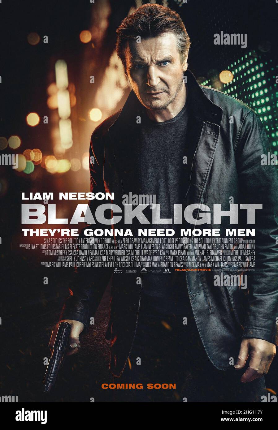 BLACKLIGHT, advance poster, Liam Neeson, 2022. © Briarcliff ...