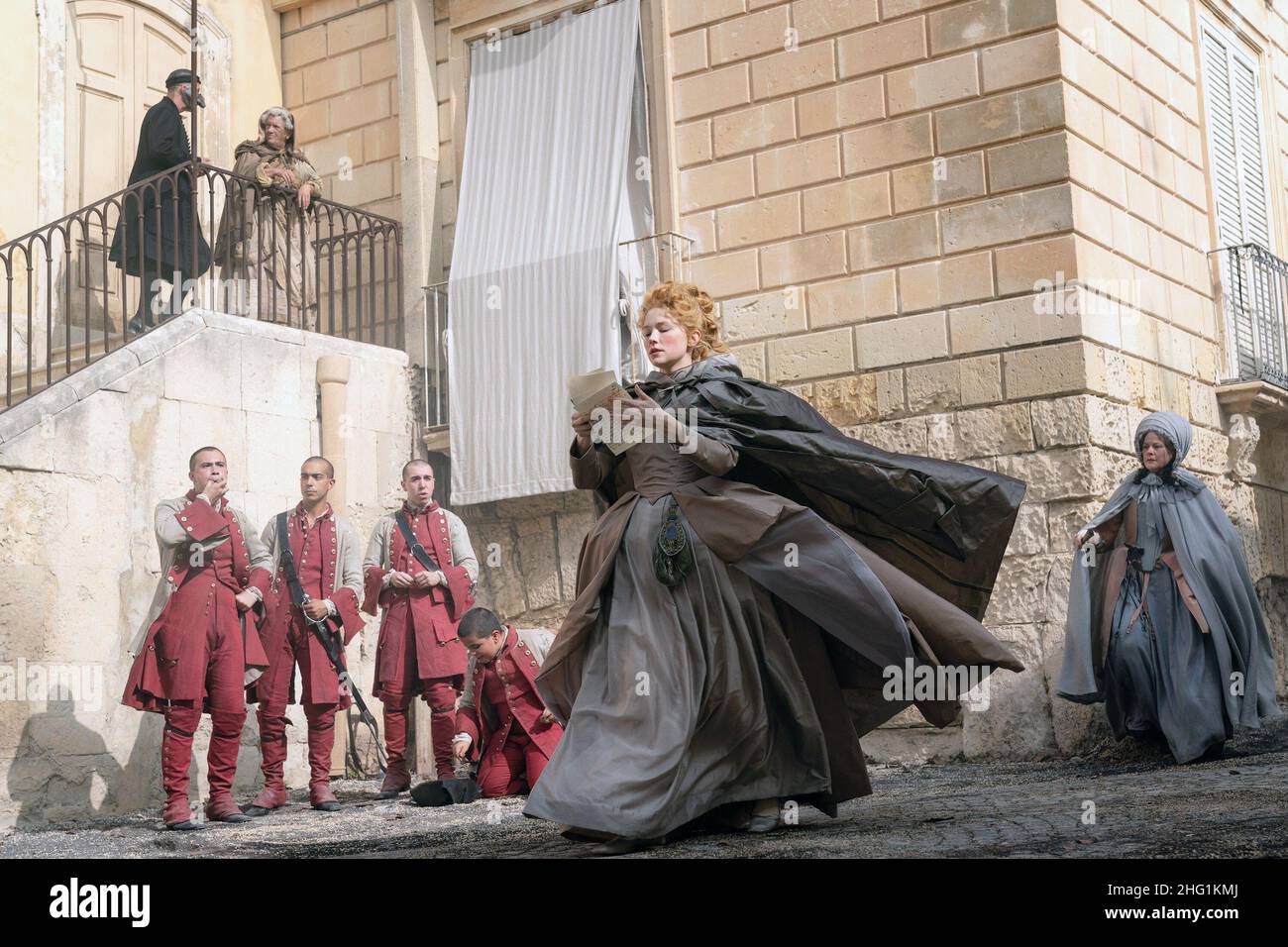 CYRANO, from left: Haley Bennett (center), Monica Dolan (right), 2021 ...