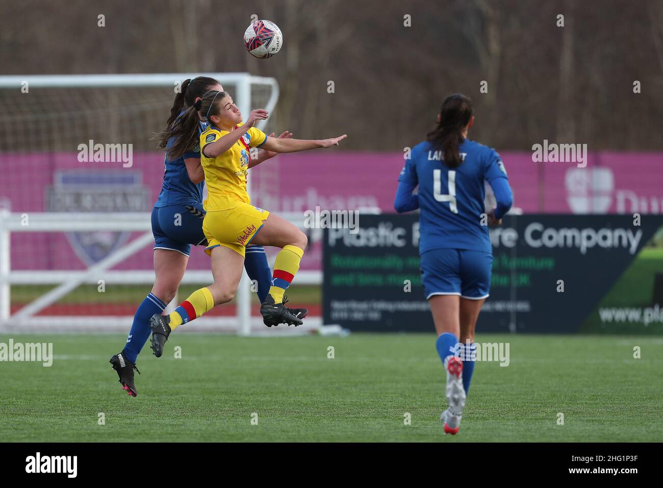 DURHAM, UK JAN 16TH Molly Sharpe of Crystal Palace in action with Sarah ...